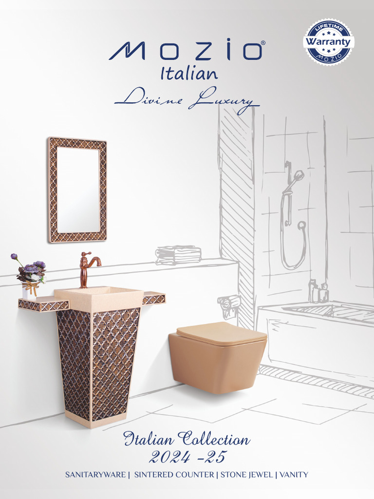 Mozio Sanitaryware & Vanity Catalogue 2024 With MRP-1 | PDF | Tap ...