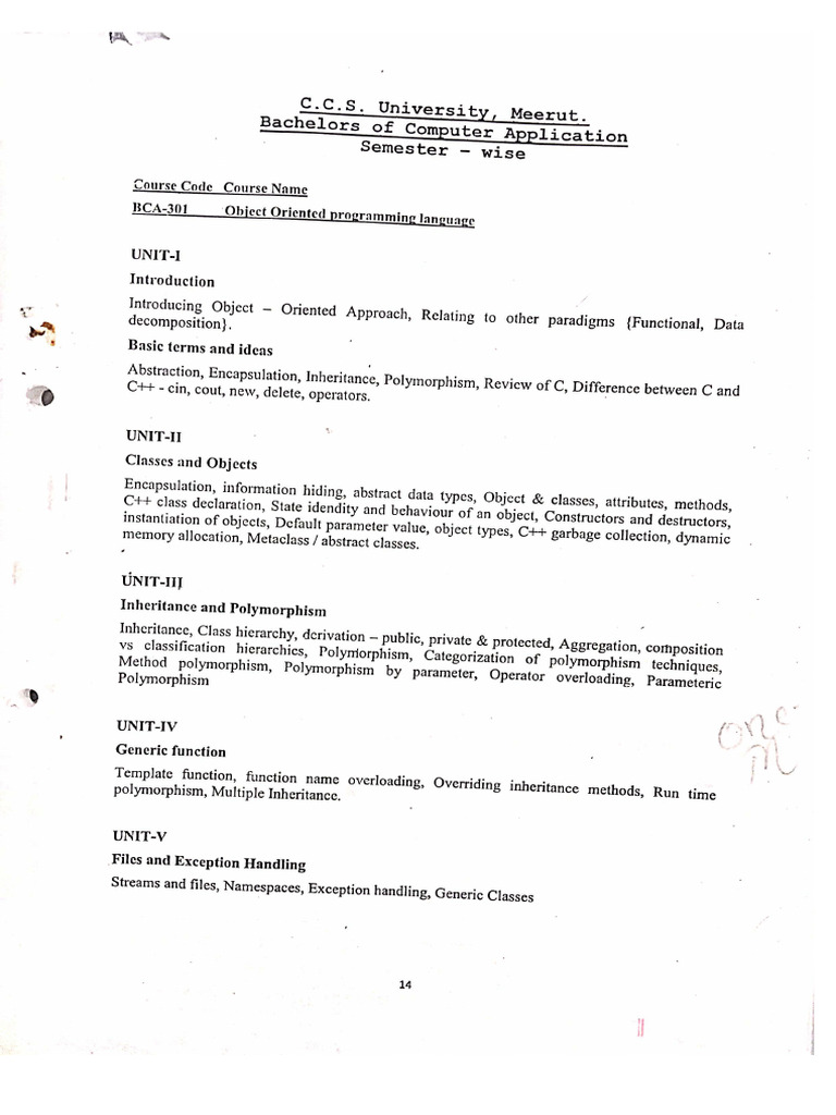 CPP SYLLABUS (2) | PDF CPP SYLLABUS (2) | PDF