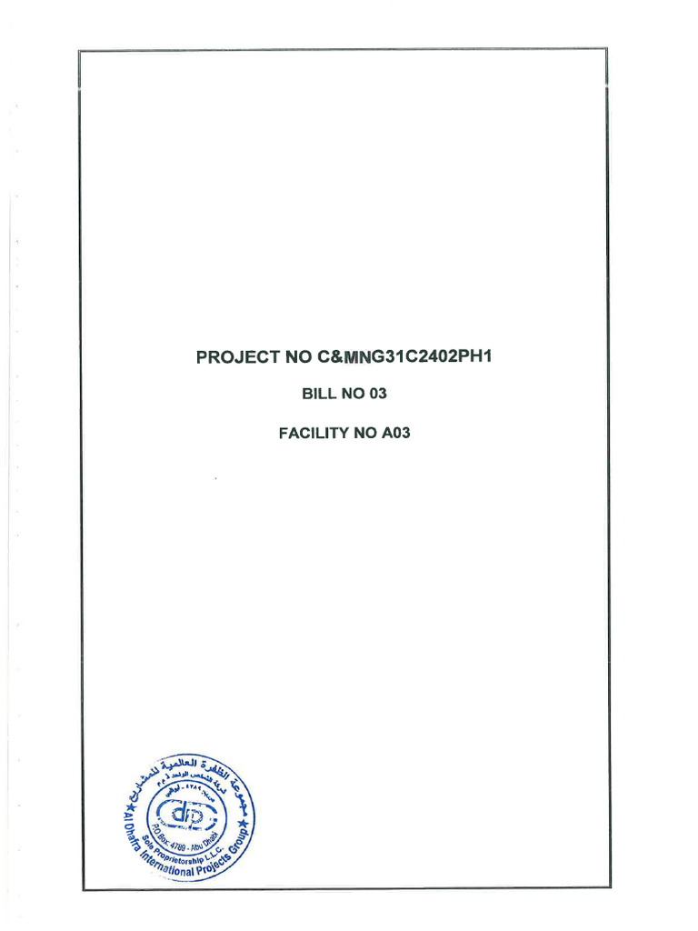 Substation - BOQ | PDF