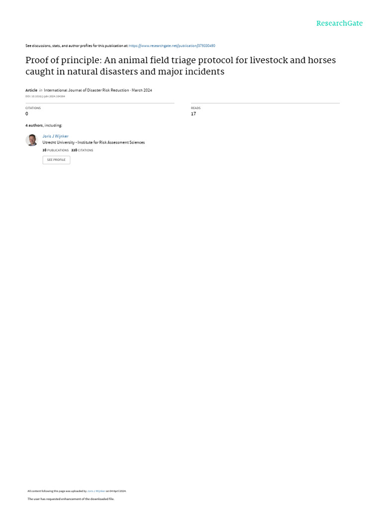 Dub Bink Pop Triage Protocol 2024 | PDF