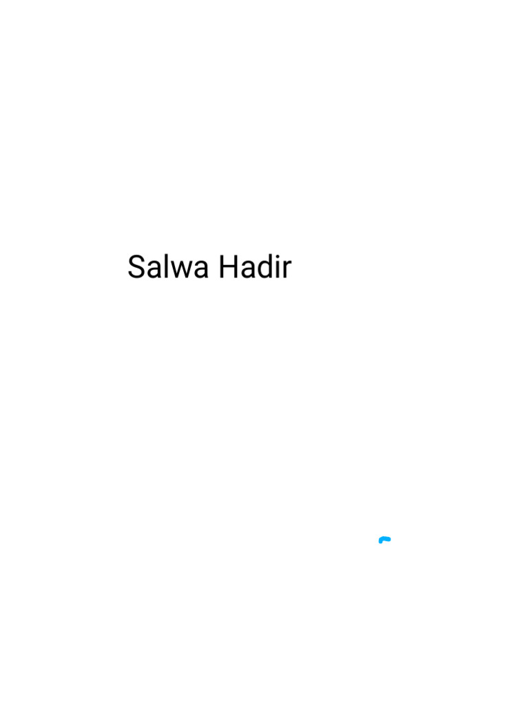Absen (Rabu, 16-09-2020) - Salwa Wawa | PDF