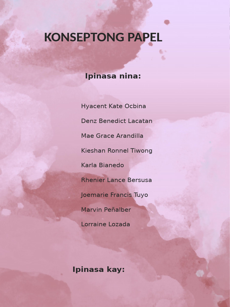 Konseptong Papel | PDF