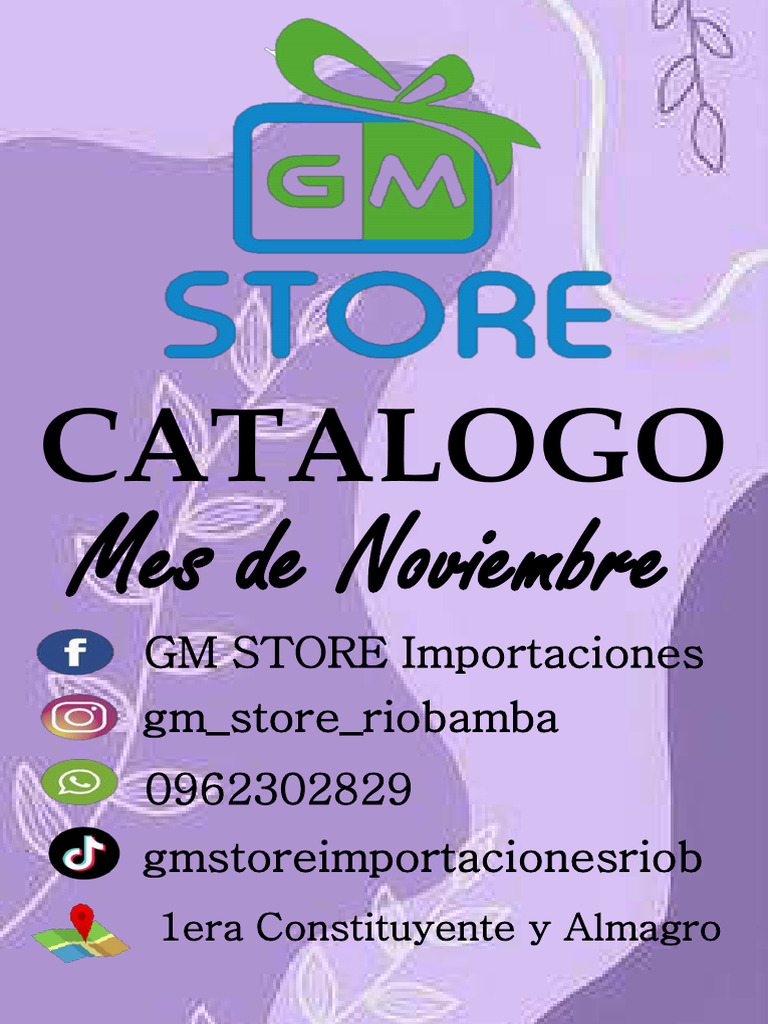Catalogo GM Store Noviembre 2024 - Compressed | PDF | Diseño | Equipo de oficina