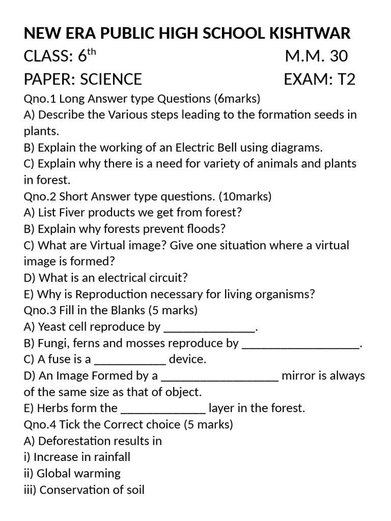 7th Science t2 | PDF
