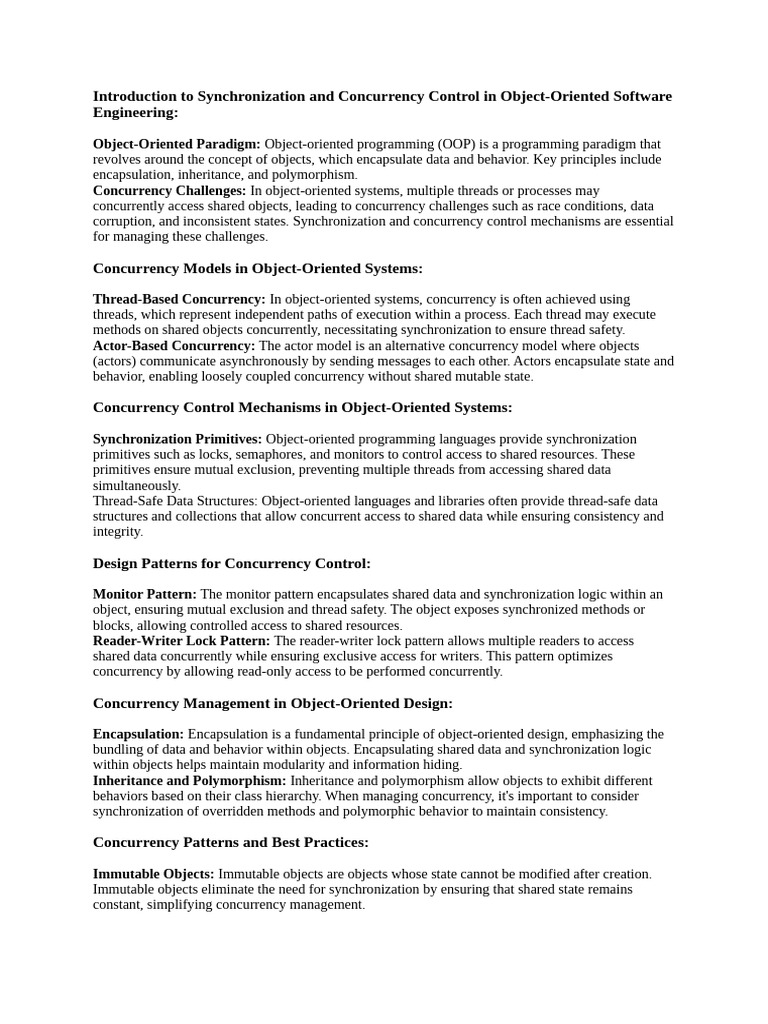 oose el | PDF | Object Oriented Programming | Object (Computer Science) oose el | PDF | Object Oriented Programming | Object (Computer Science)
