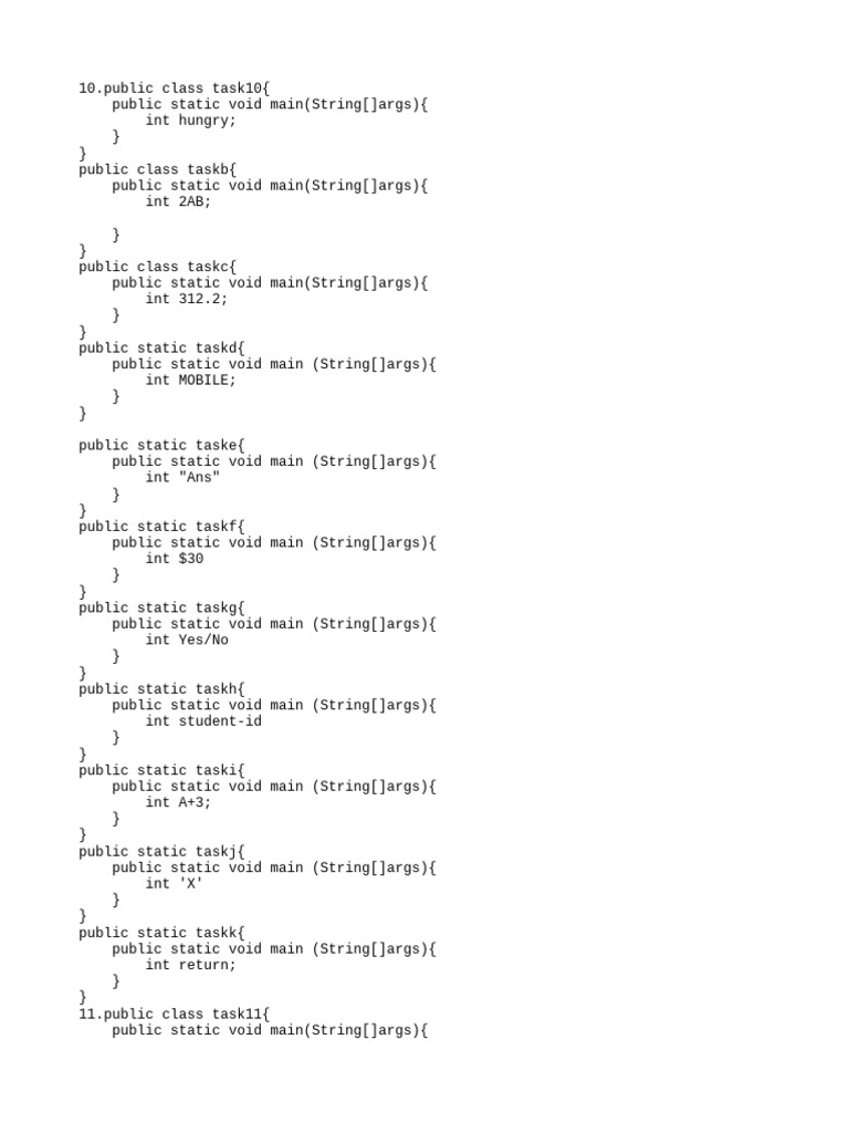 Java Code Snippets Overview | PDF | Systems Thinking | Design