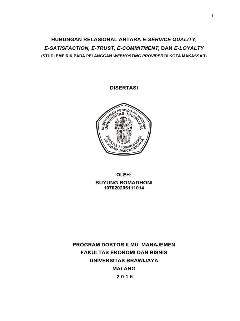 Contoh Disertasi 1 | PDF
