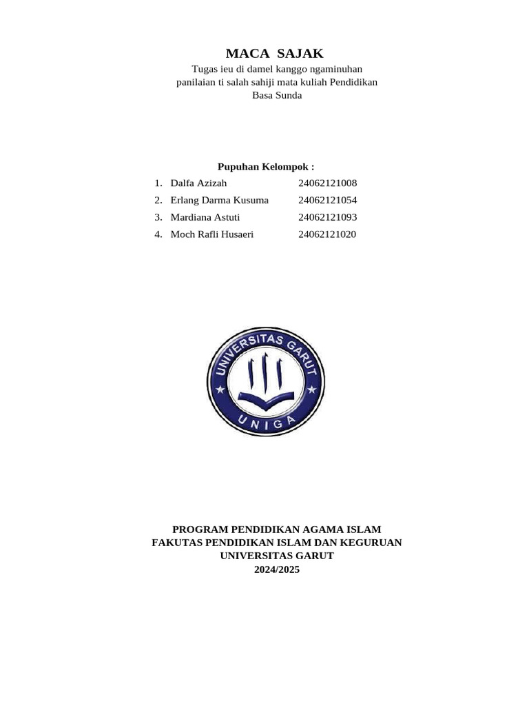 Kelompok 5 - Maca Sajak-1 | PDF