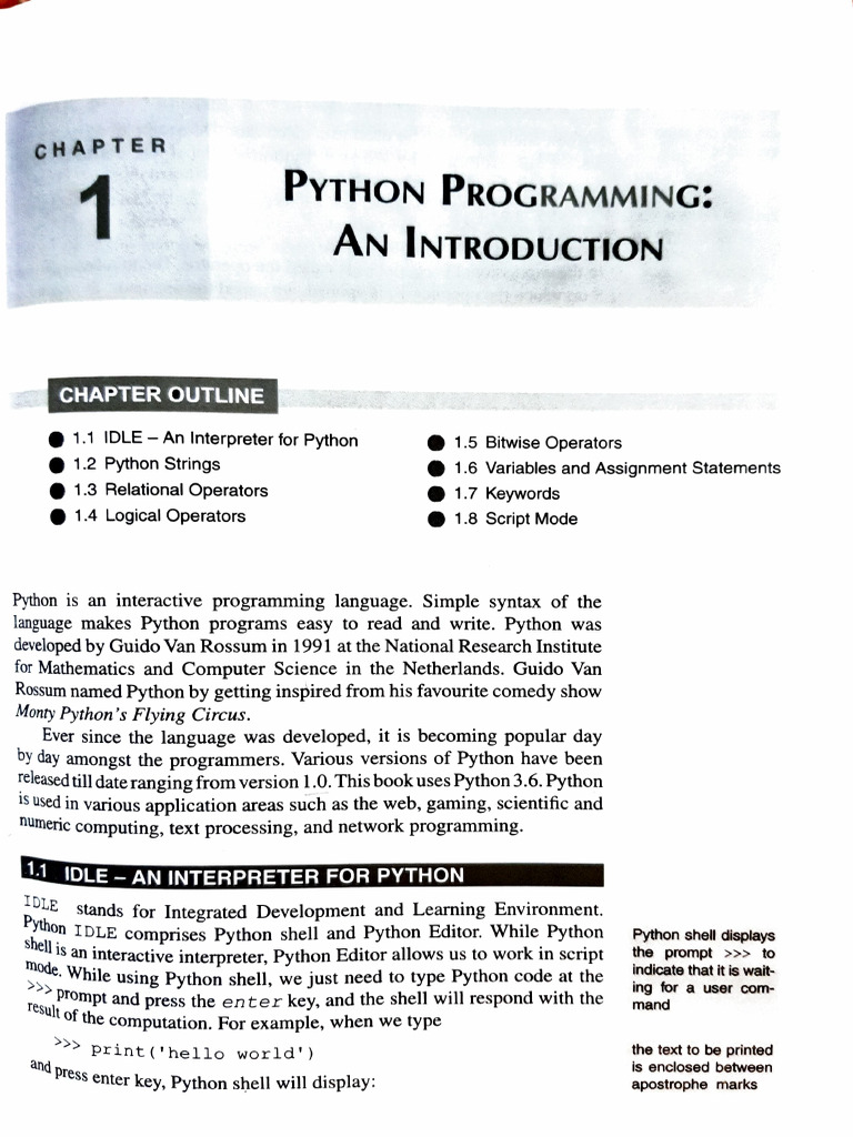 Ge Chapter1 Pdf Python Programming Language Boolean Data Type 2327