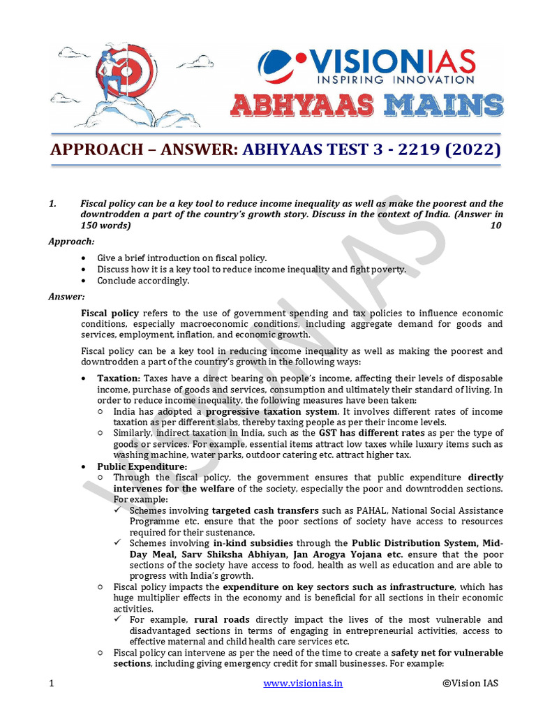 abhyaas_GS3-ModelAnswers_2022 | PDF | Space Debris | Taxes