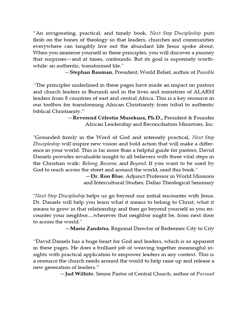 Next Step Discipleship - Central Press Version | PDF | Jesus | Eternal ...
