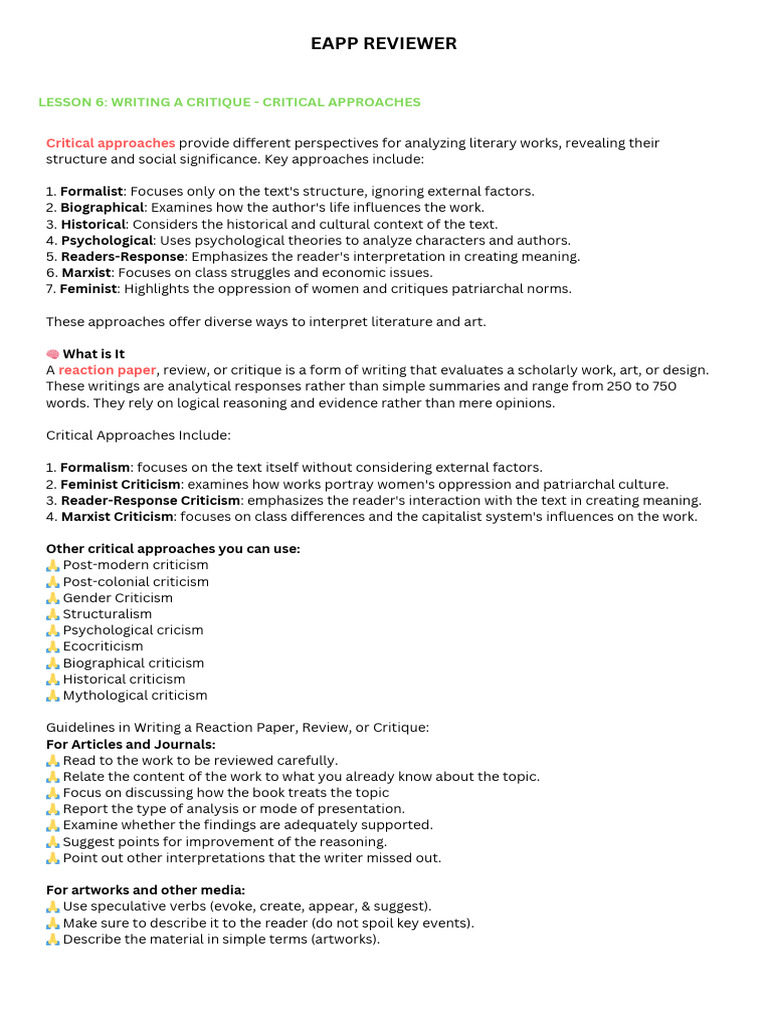 EAPP-FINALS-REVIEWER | PDF | Survey Methodology | Argument