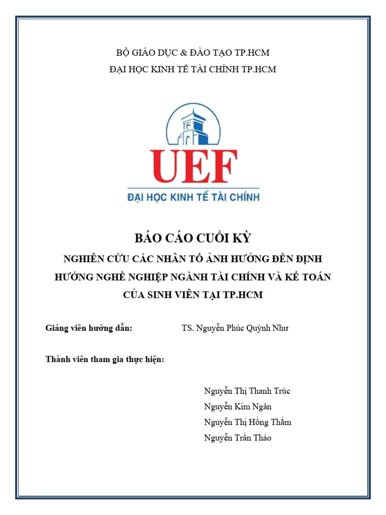 BÁO CÁO CUỐI KỲ PPNCKT | PDF