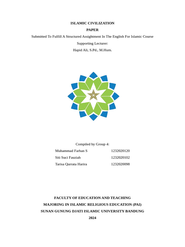 EFIS-ISLAMIC CIVILIZATION | PDF | Muslim World | Arabs