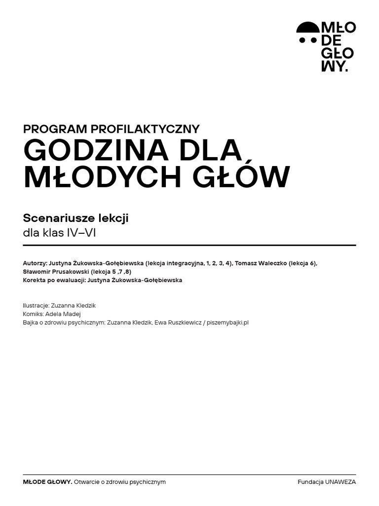 Mlode - Glowy Scenariusze Podstawowa Klasy - 4 6 Polrocze - 1 v14102024 ...