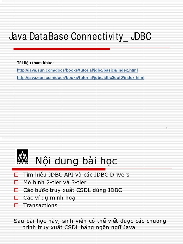 Accessing Database Using JDBC | PDF
