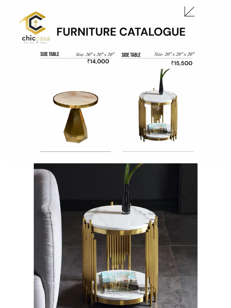 Chic Casa Catalogue For Ready Items | PDF