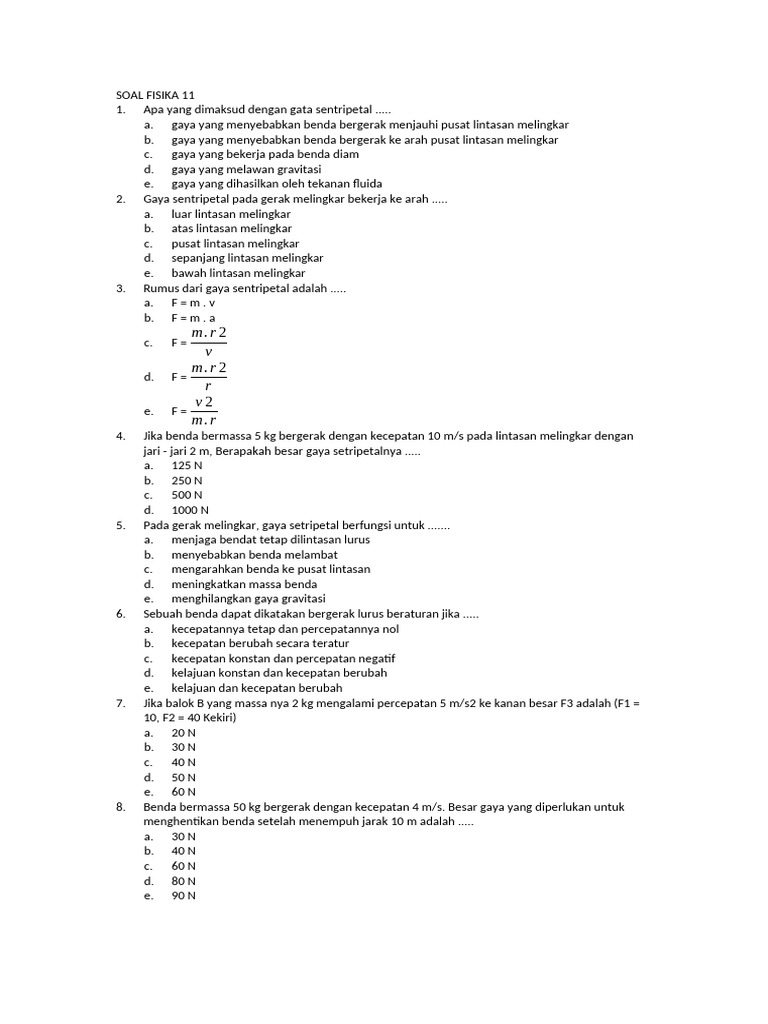 ASAS FISIKA 11 | PDF