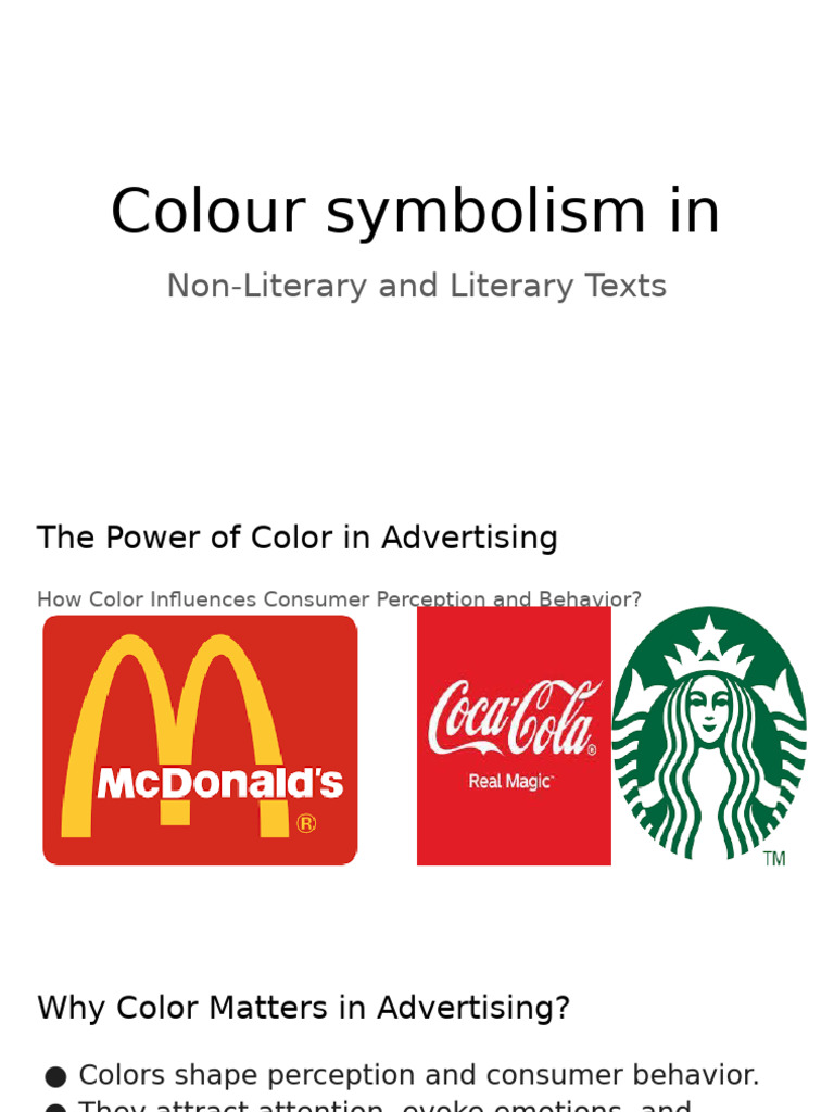 Colour Symbolism in Language and Literature | PDF | Brand | Moby Dick