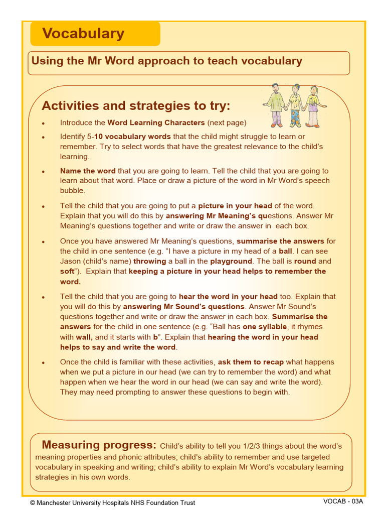 Mr Word Vocabulary Teaching Strategies | PDF | Vocabulary | Word