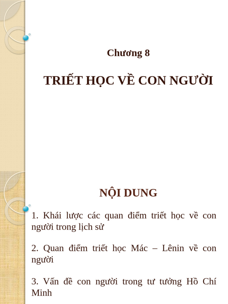 Chuong 8 - Triet Hoc Con Nguoi | PDF