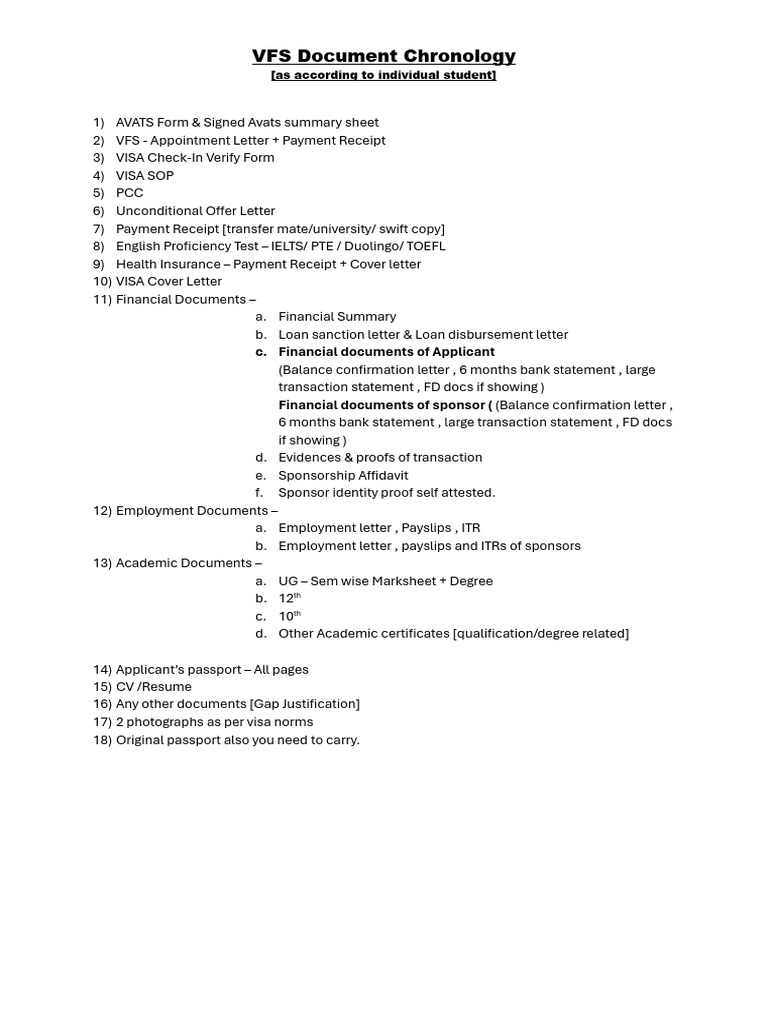 AVATS Number and Document Checklist | PDF