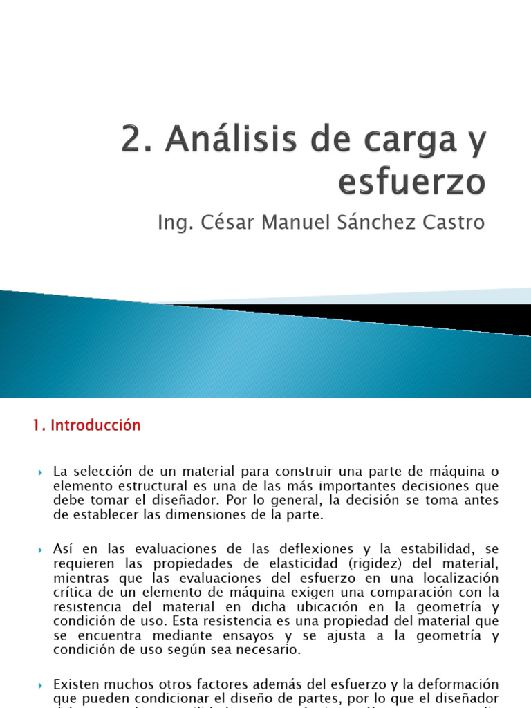 2. Análisis de Carga y Esfuerzo | PDF