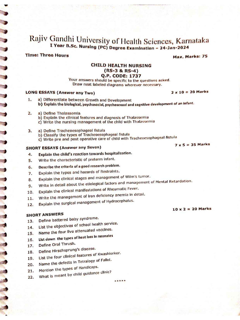 Child Health Nursing | PDF