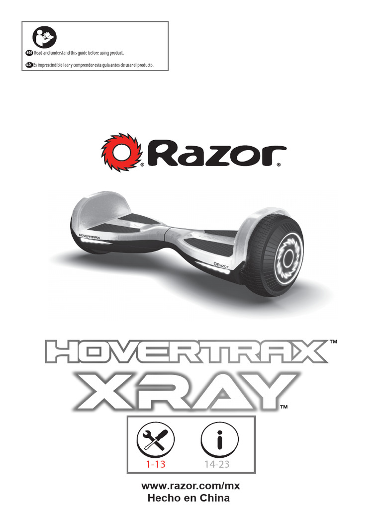Razor Hovertrax Xray Safety Guide | PDF | Foot | Hazards
