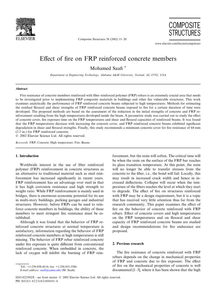 saafi2002 | PDF | Fibre Reinforced Plastic | Reinforced Concrete