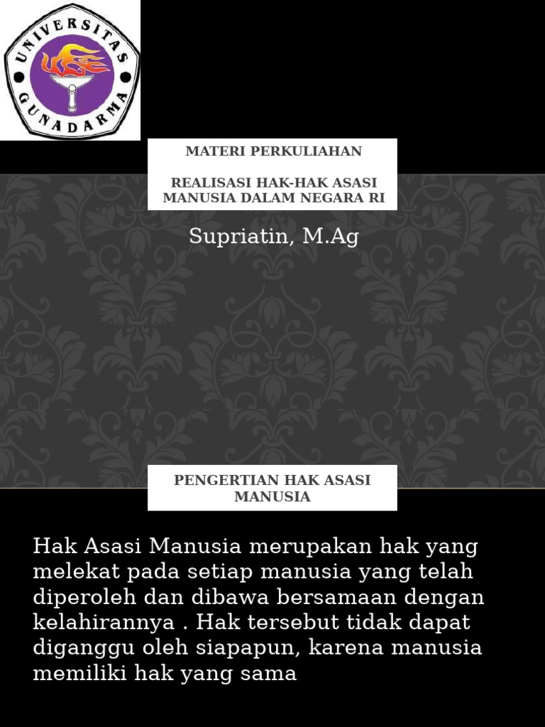 PPT REALISASI HAM | PDF