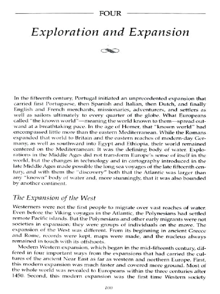 Ch. 4 Exploration and Expansion | PDF