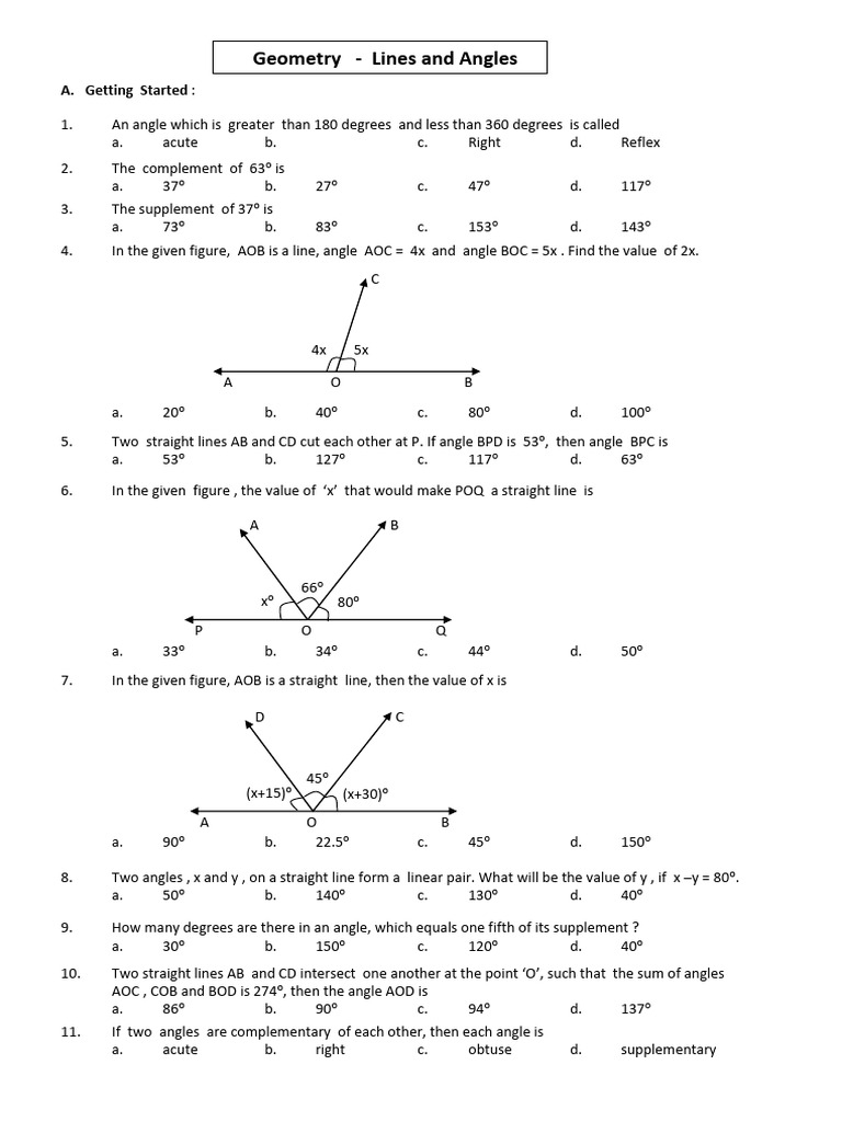 Geometry | PDF | Angle | Line (Geometry)