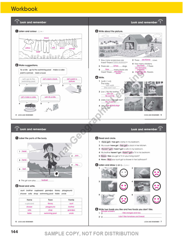Look 2 Workbook Overview | PDF