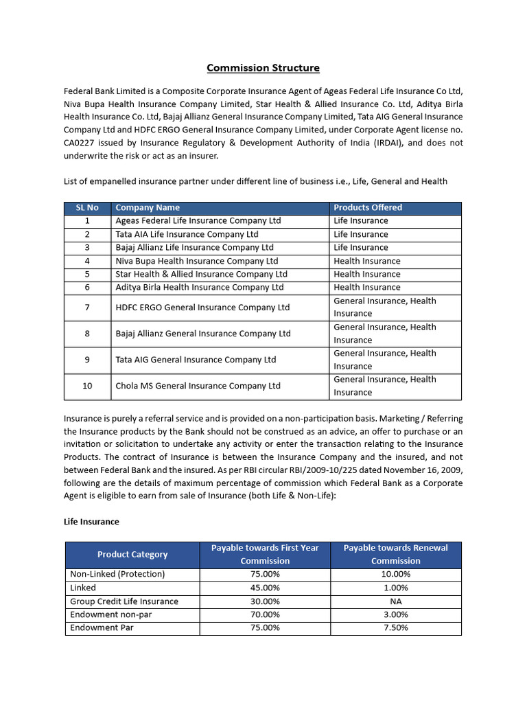 Insurance Commission Disclosure 03.08 | PDF | Insurance | Vehicle Insurance