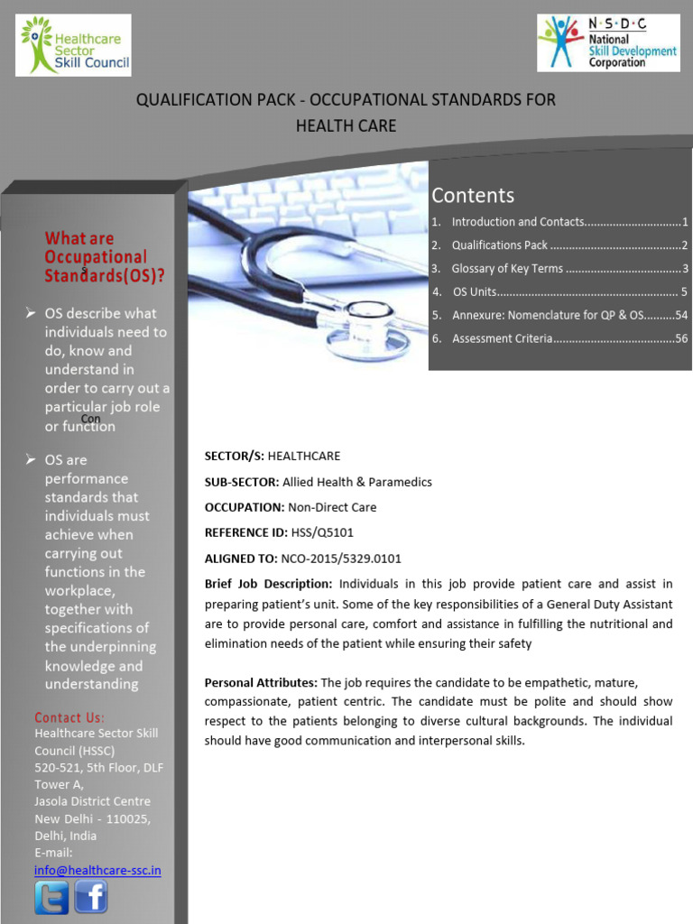 General Duty Assistant Role Overview | PDF | Health Care | Patient
