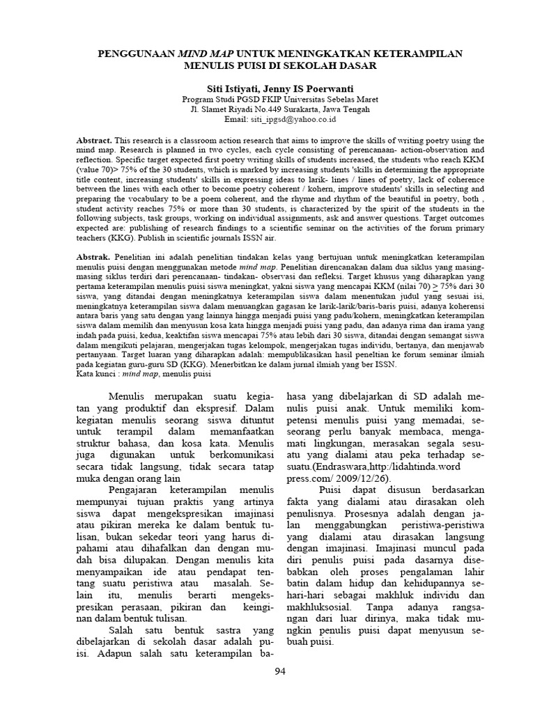 3.Pnggnan-Mind-Mapping (Puisi) | PDF