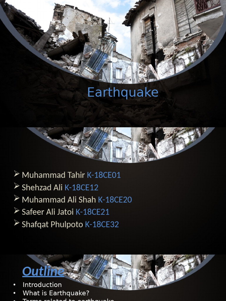 earthquake presentation | PDF | Earthquakes | Seismology