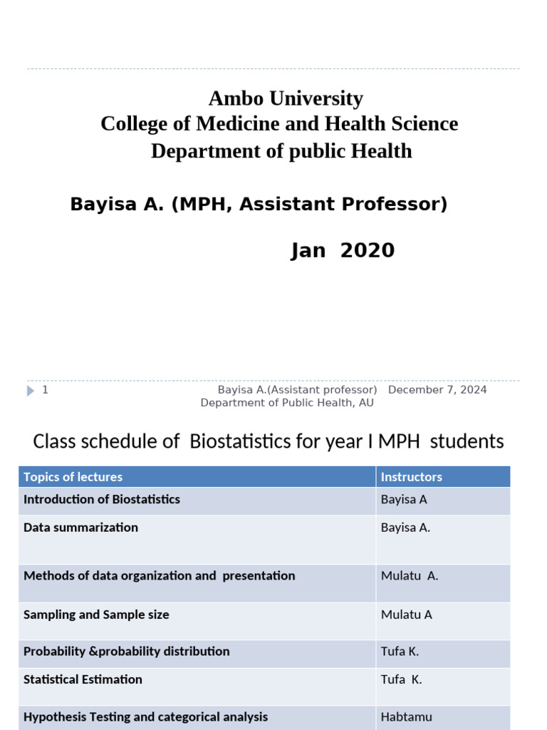 MPH 1 | PDF | Level Of Measurement | Statistics