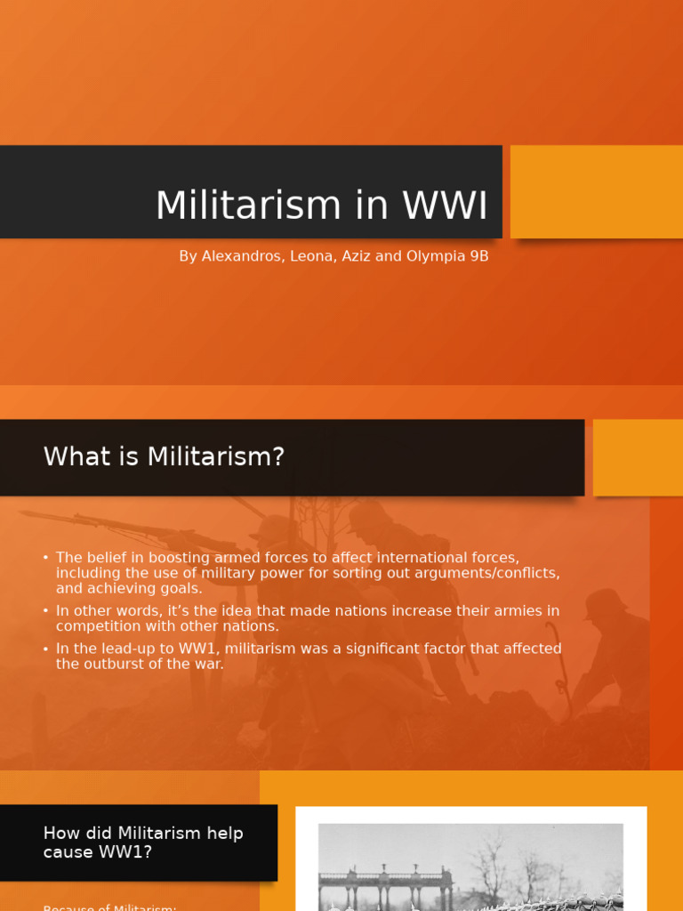 Militarism in WWI | PDF