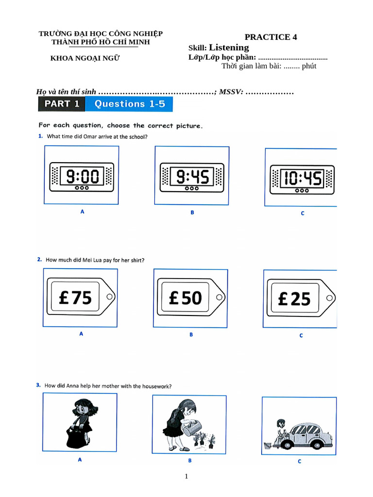 Practice 4 Listening Pdf