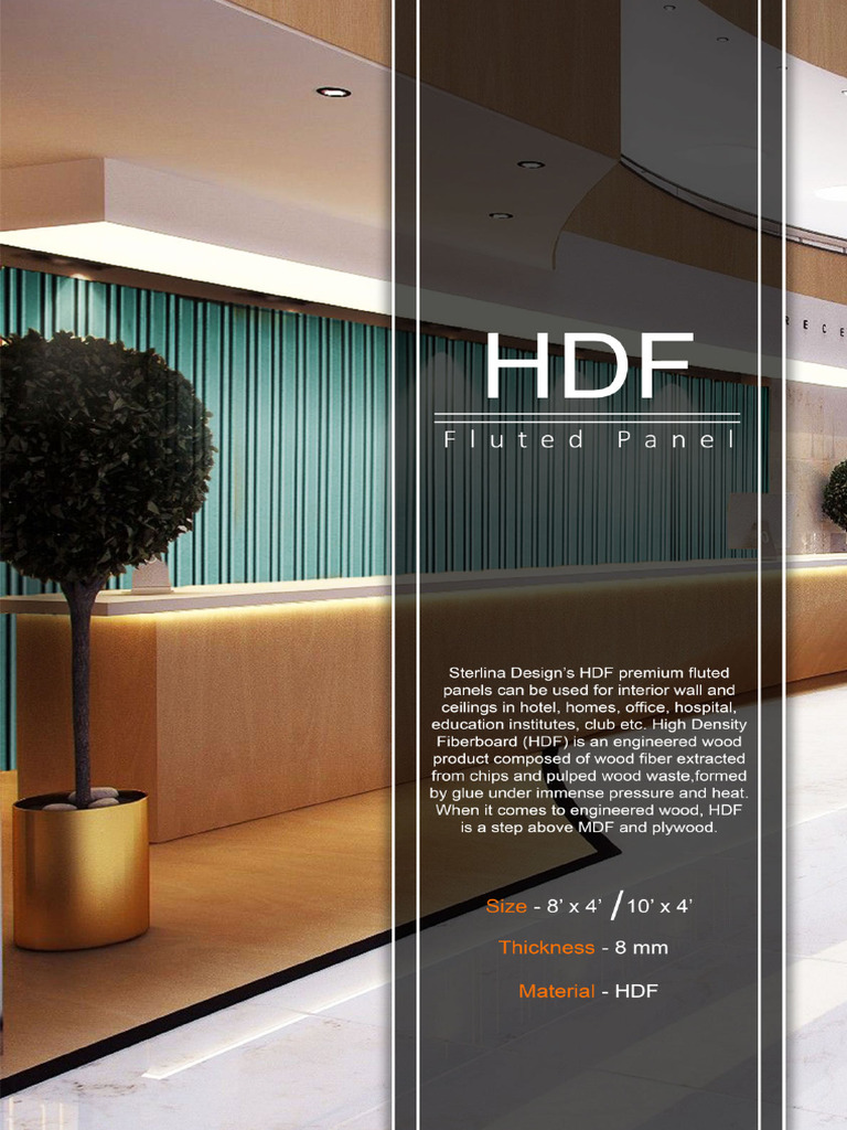 HDF Fluted Panel 8 Mm-1 | PDF