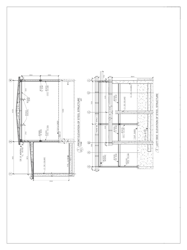 Elevation View Of Structural Framing Sample Pdf