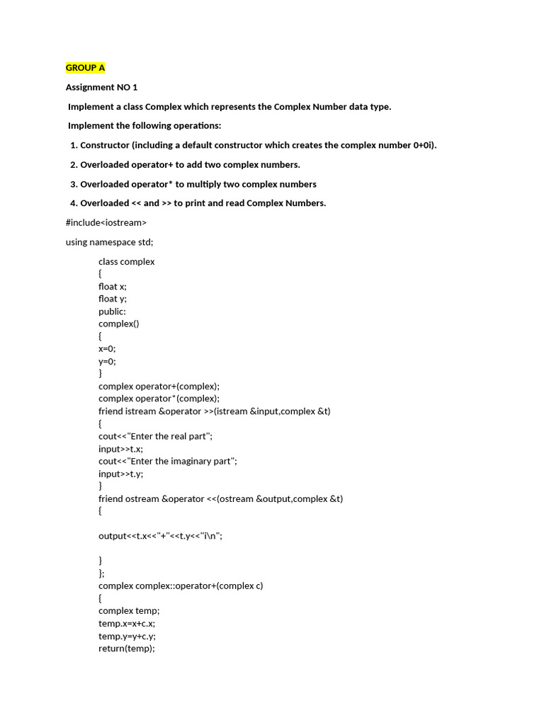 CPP_Practical | PDF | Constructor (Object Oriented Programming ... CPP_Practical | PDF | Constructor (Object Oriented Programming ...
