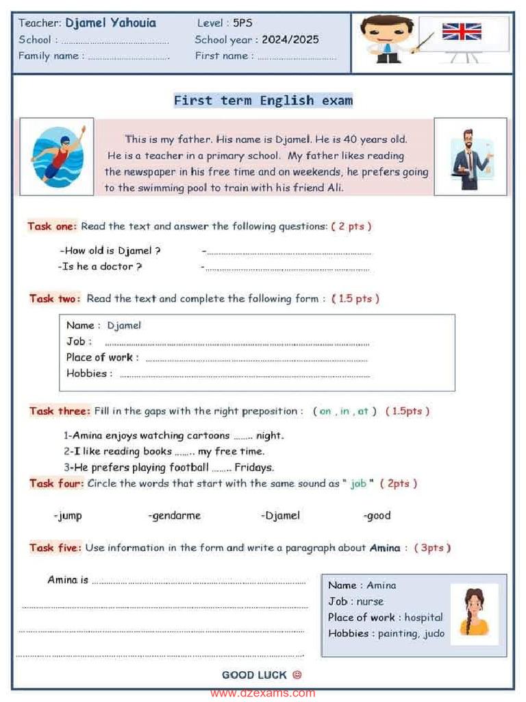 DzExams: Algerian School Exams | PDF