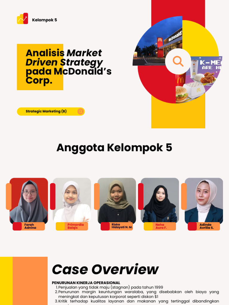 Kelompok 5 - Analisis Market Driven Strategy McDonald's Corp | PDF