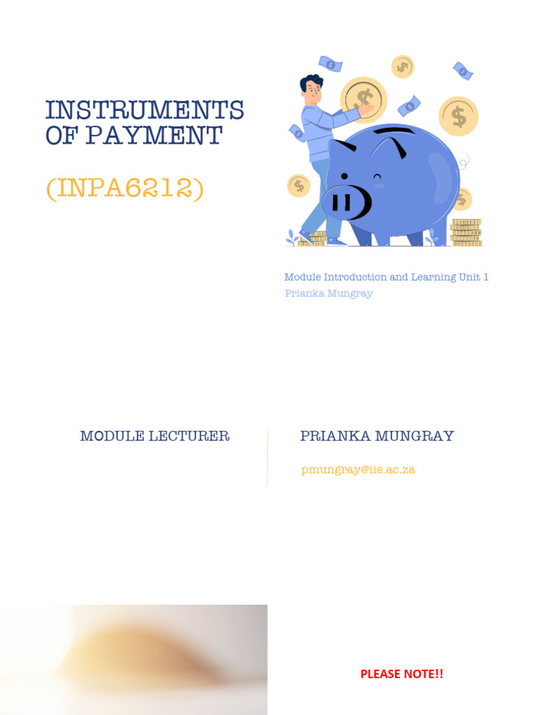 Evolution of Payment Methods in Law | PDF | Banks | Securities (Finance)