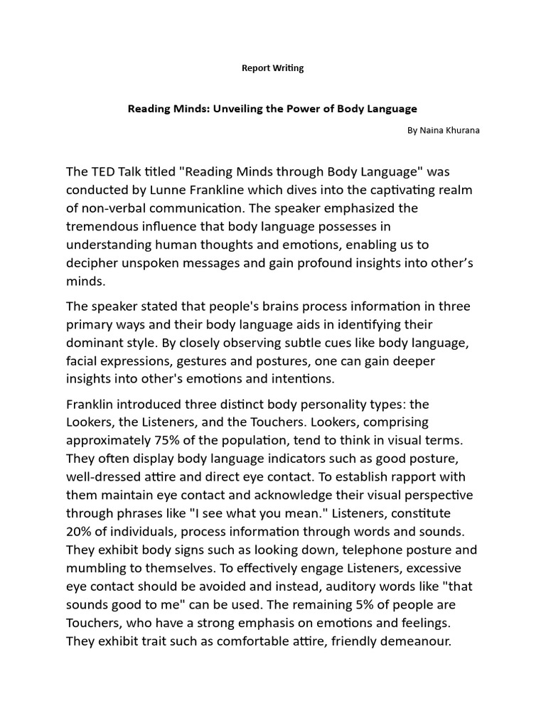 Report Writing | PDF