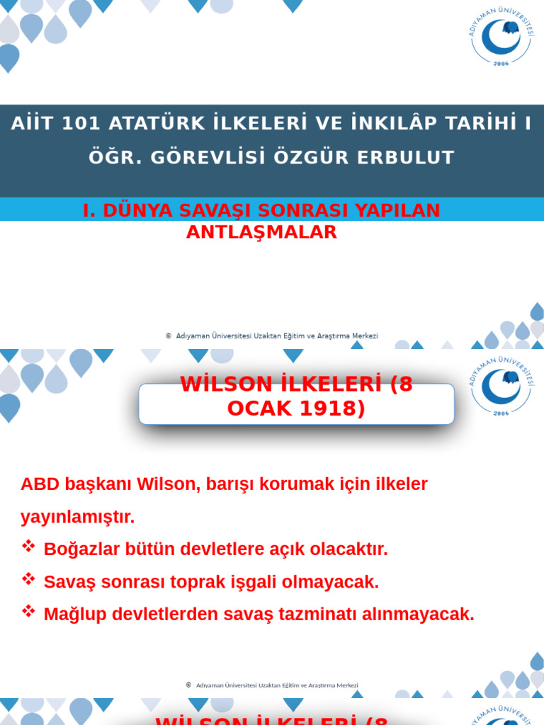 Hafta AİİT 101 | PDF