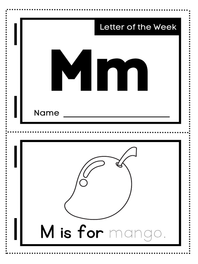 Alphabet Letter M Tracing and Coloring Worksheets for Kids (1) | PDF